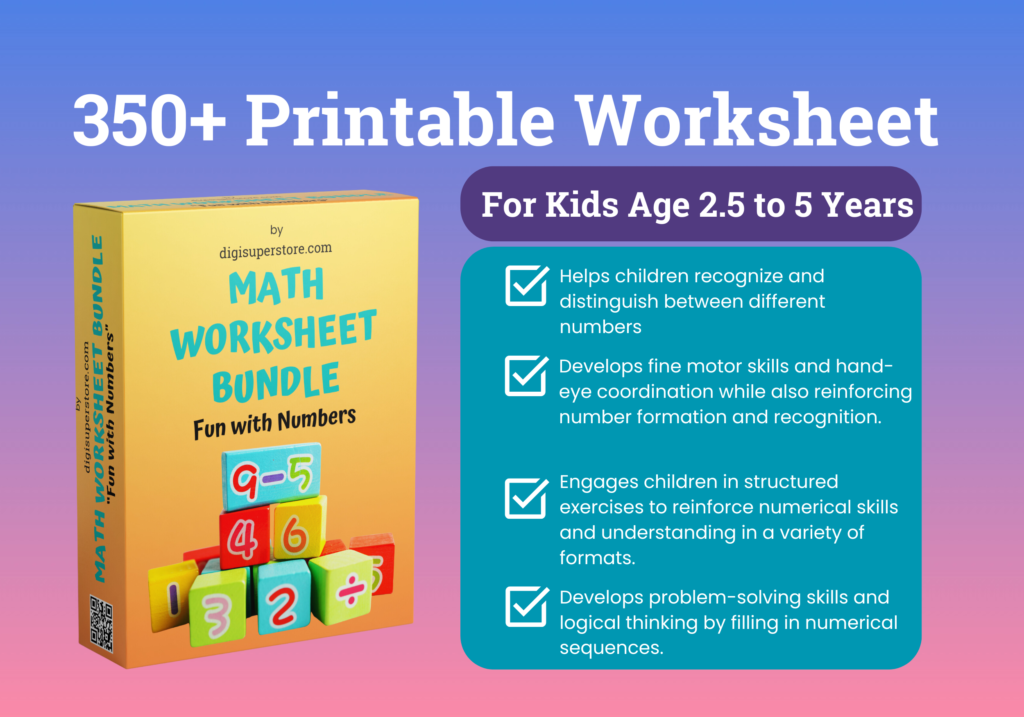 Math Worksheet Bundle – Digi Super Store